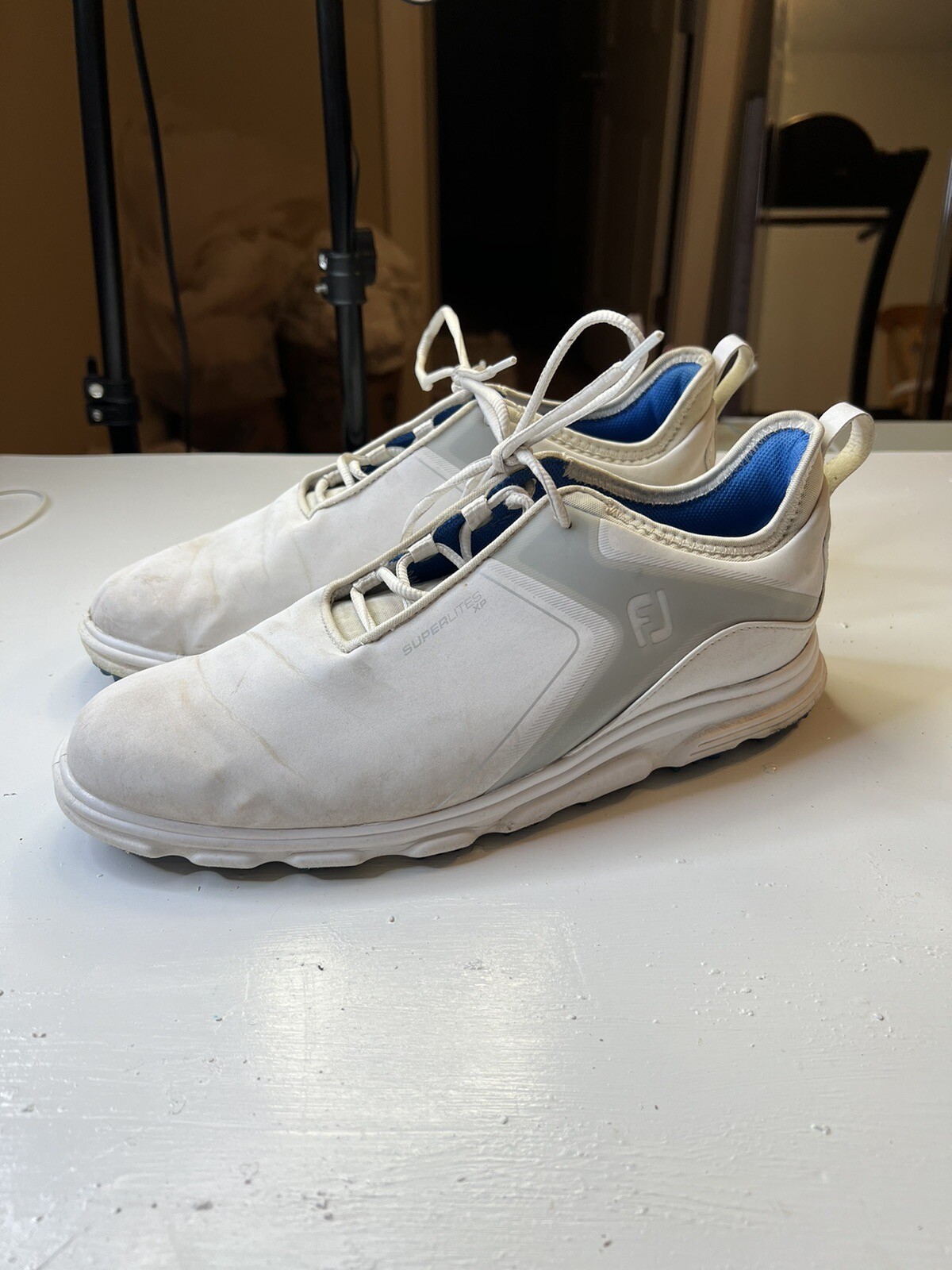 NEW FootJoy Men's Superlites XP Golf Shoes 58087 White - Pick Size! | eBay