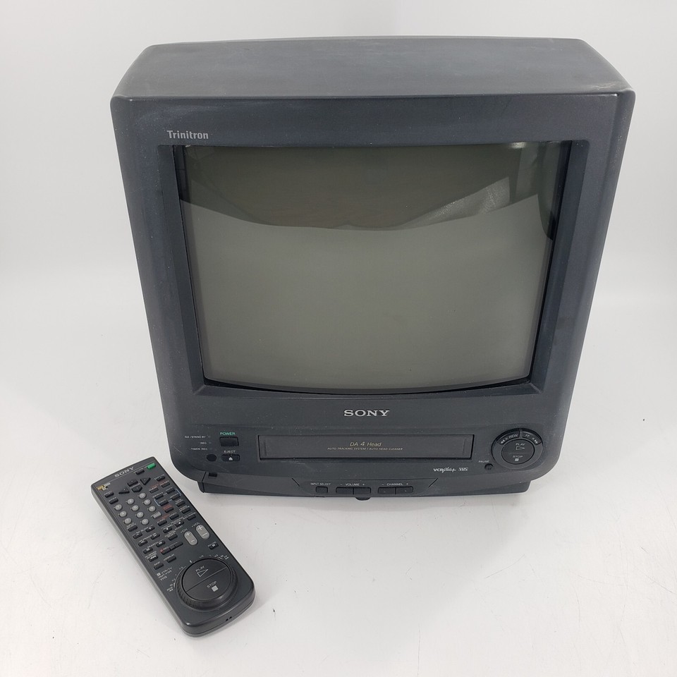 Sony Trinitron TV VCR Combo KV-13VM30 13" Retro Gaming CRT TV OEM ...