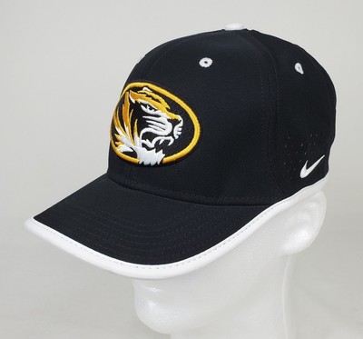 Missouri Tigers Mizzou Nike Ball Cap Hat Adjustable Baseball Black ...