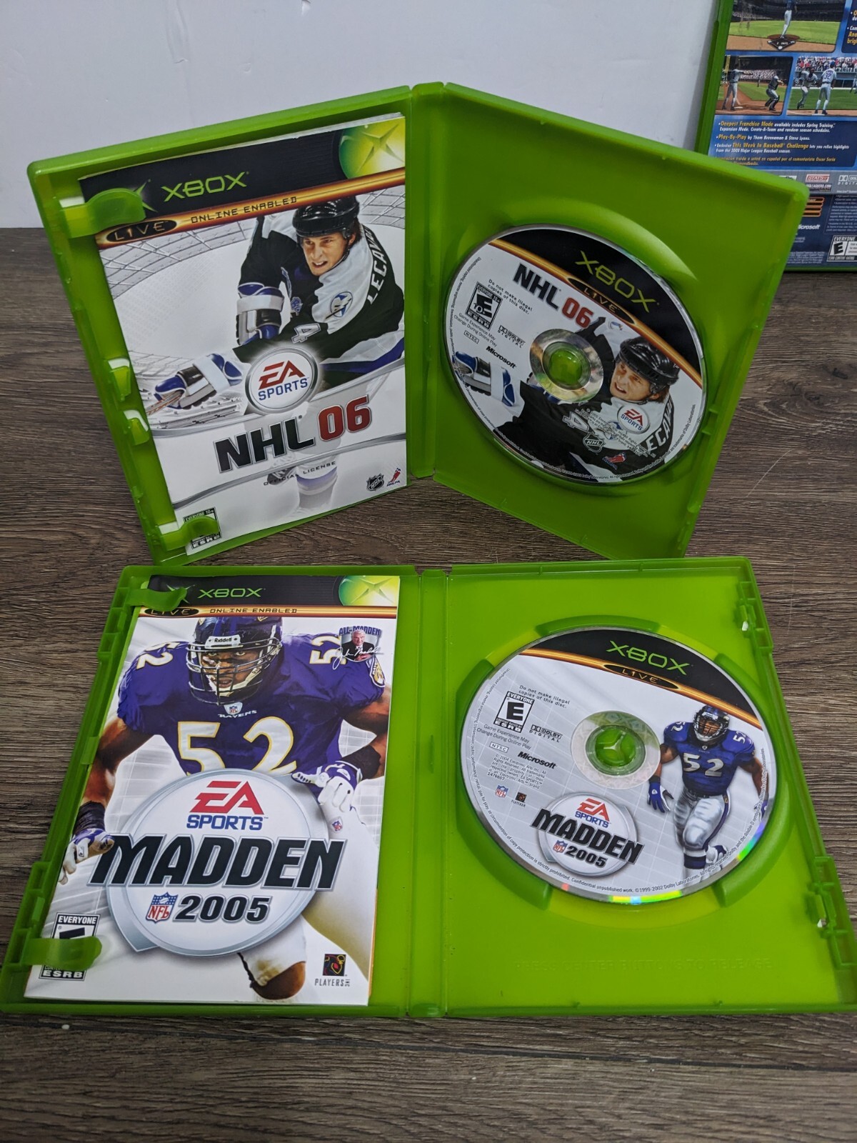 Lot of 7 Original Xbox Games - NHL 2005, Madden 05, 06, ESPN NHL 2K5 ...