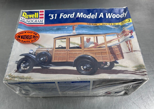 Revell Monogram '31 Ford Model A Woody 1/25 Model Kit #85-7637 - Sealed ...