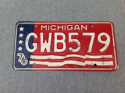 1976 Michigan License Plate | eBay