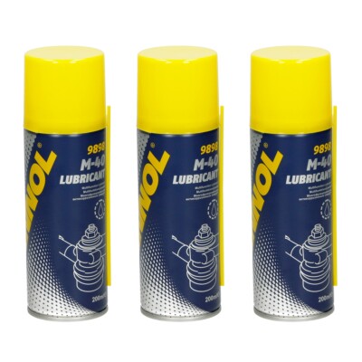 3 x 200ml MANNOL M-40 Lubrifiant Dérouillant 9898 Huile Creep Spray Can ...