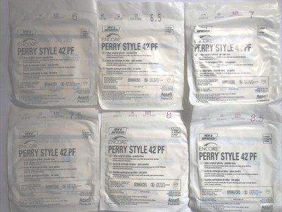 10 Pair PERRY STYLE 42 PF Latex Powder-Free Gloves | eBay