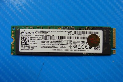 Dell 7400 Micron 512GB M.2 NVMe SSD Solid State Drive MTFDHBA512TCK ...