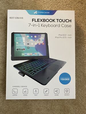 Yekbee Black Typecase Flexbook Touch 7-In-1 6 Modes Portable Keyboard ...