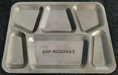 USP Alcatraz Prison Replica Metal Inmate Food Tray - Prison History on ...