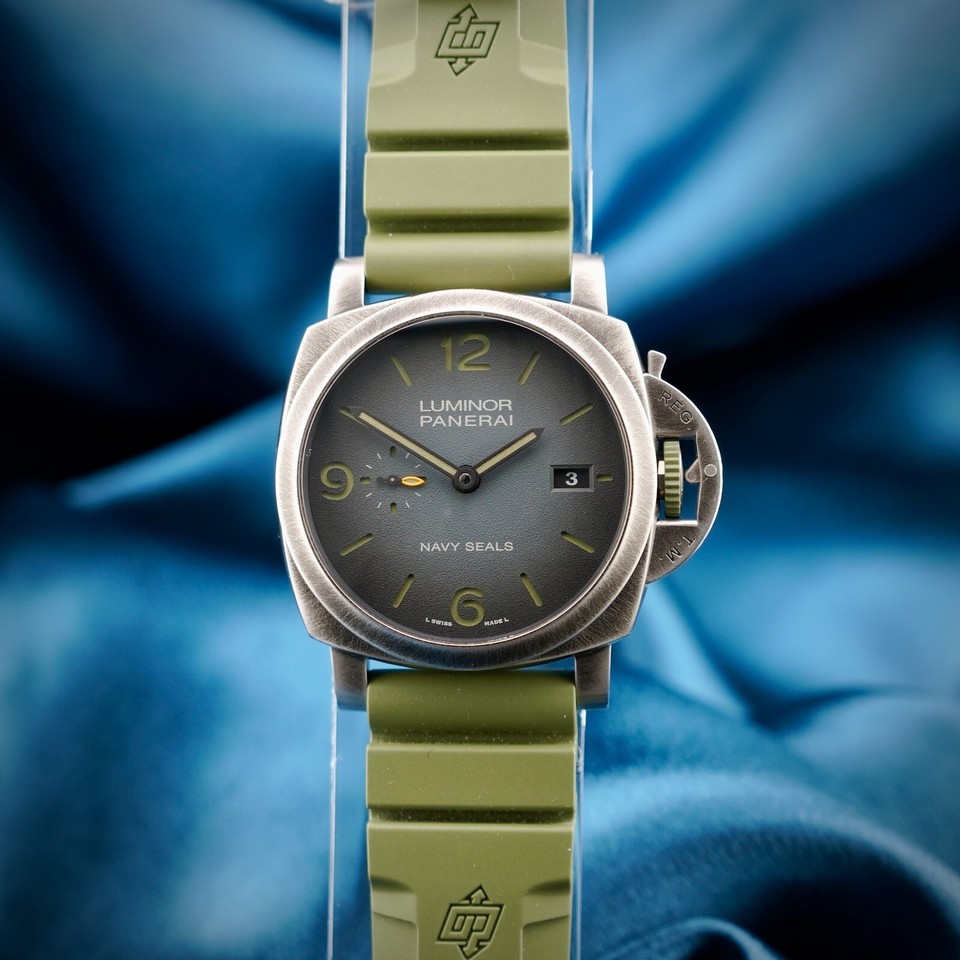 Panerai Luminor Marina Navy SEALS 44mm, PAM01412, Full Set, 4 Straps ...