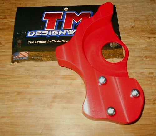 YAMAHA 350 BANSHEE TM DESIGN ENGINE CASE SAVER, RED CHAIN GUIDE, GUARD ...