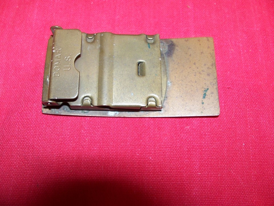 Vintage New Mexico Military Institute Belt Buckle Old NMMI College Army ...