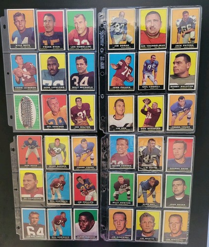 1961 Topps Football Cards - 36 Card Lot - Great condition - Many EX | eBay