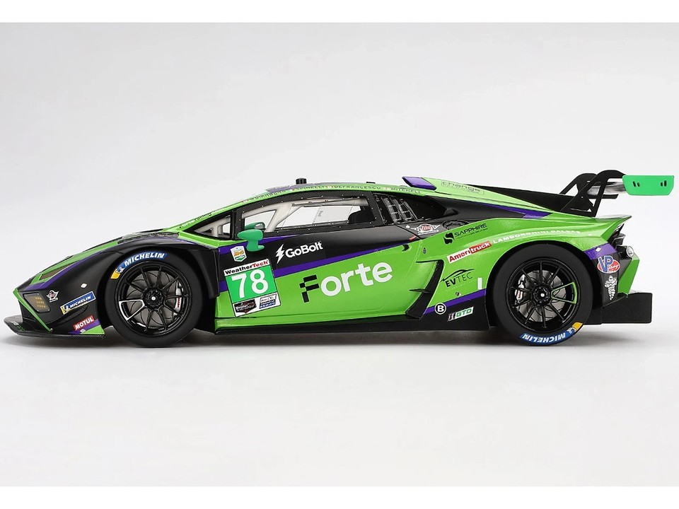 1/18 SCALE TOP SPEED Lamborghini Huracán GT3 EVO2 #78 Forte Racing IMSA ...