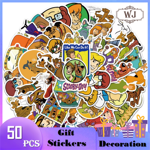 50pcs Scooby Doo Movie Cartoon Vinyl Decal Bomb Sticker Waterproof ...