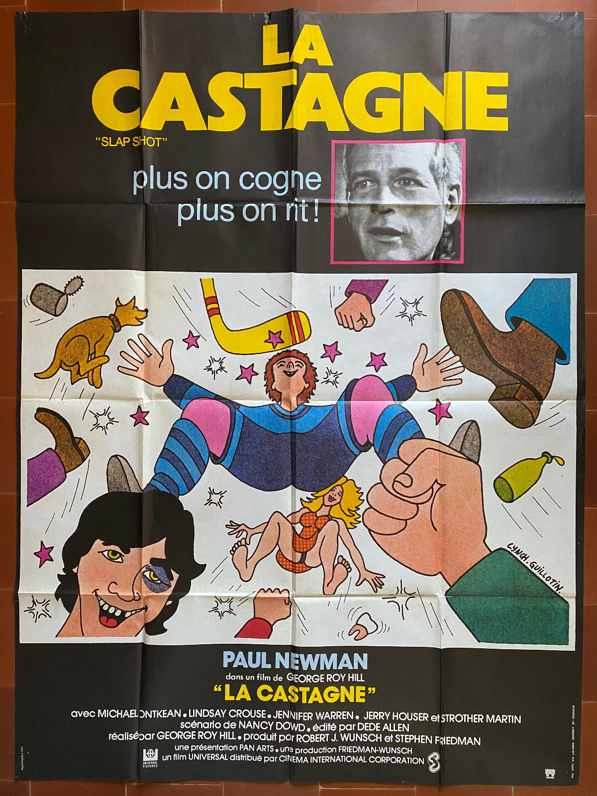 Poster LA CASTAGNE Richard MARTIN Paul NEWMAN 120x160cm | eBay