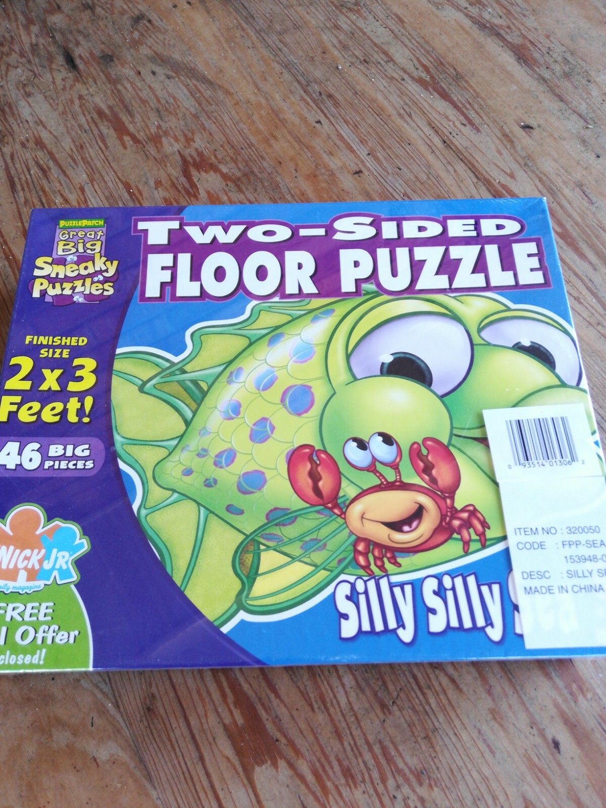 Floor Puzzle, 2 sided,"Silly Silly Sea" 46 BIG Pieces, all there ...