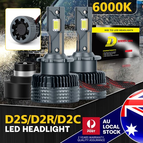 2X OEM D2S D2R LED Headlight Bulbs Kit CANBUS For BMW Volkswagen Benz ...