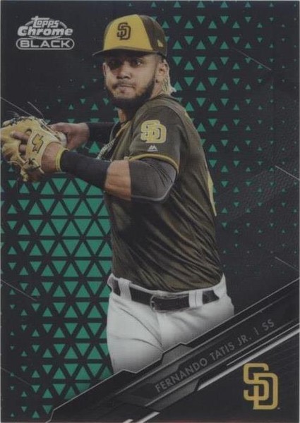 2020 Topps Chrome Black - Green Refractor #25 Fernando Tatís Jr. /99 ...