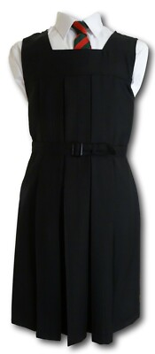 Traditional Black Girls School Uniform Box Pleat Gymslip - Adult Sizes ...