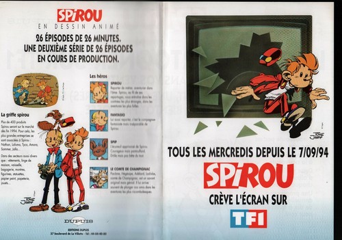 TOME & JANRY . PROSPECTUS 4 PAGES . SPIROU . TF1 . ( DD58 ) | eBay