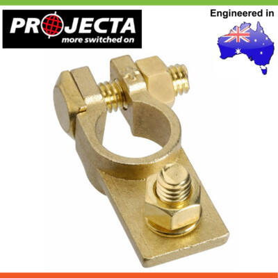 PROJECTA Forged Brass Battery Terminal Positive Stud Square Mount | eBay