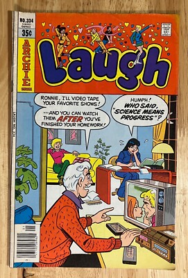 Laugh #334 Archie Comics Bronze Age Betty Veronica Reggie Jughead Moose ...