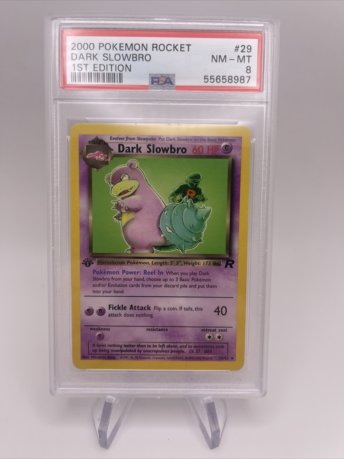 2000 Pokémon Rocket #29 Dark Slowbro 1st Edition PSA 8 | eBay