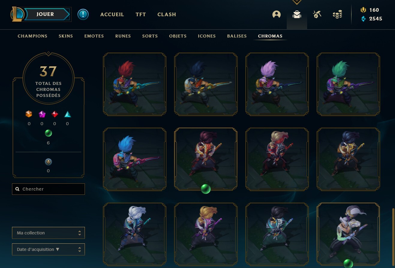 Compte LoL EUW / LoL Account EUW / Gold 4 / 58 Skins / 17K OE / 46 ...