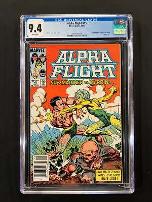 Alpha Flight #15 CGC 9.4 (1984) - Newsstand Edition - Sub Mariner vs ...