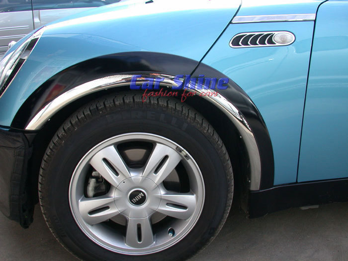 MINI (BMW) - Wheel Arch Moulds / Fender Trim / Arches CHROME (NEW Body ...