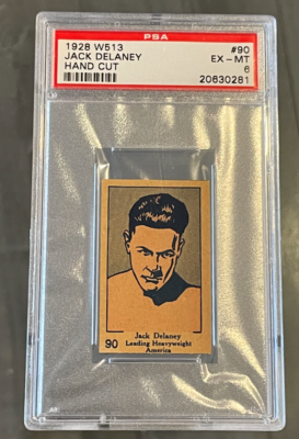1928 W513 #90 JACK DELANEY (RC) ROOKIE BOXING PSA 6 EX-MT 1920'S ...
