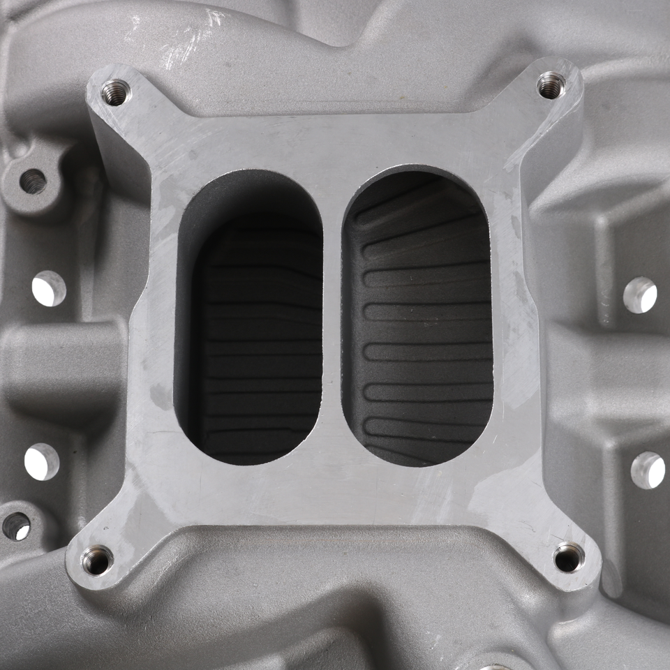 Dual Plane Intake Manifold NEW For Small Block Chevy SBC 350 400 1957 ...