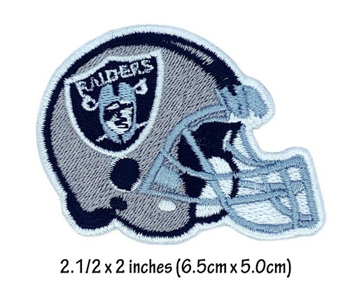 Raiders Football Logo Embroidery Patches ,iron ,sew *TH- USA BY USPS ...
