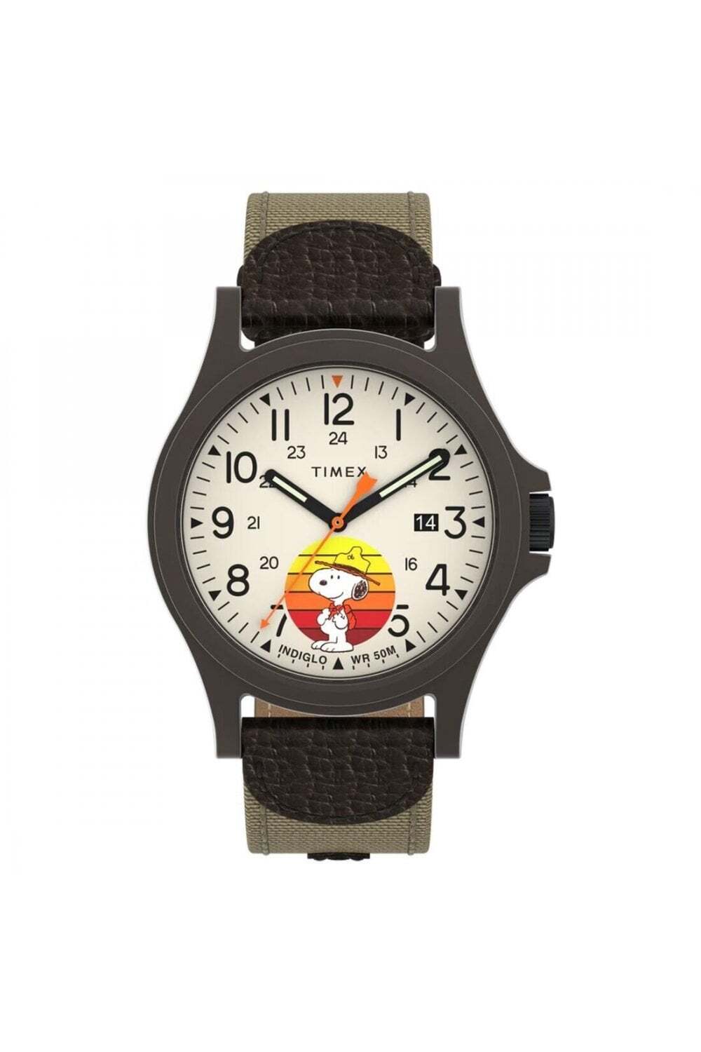 Timex Expedition x Peanuts Beagle Scout Wrapstrap White Dial Watch ...