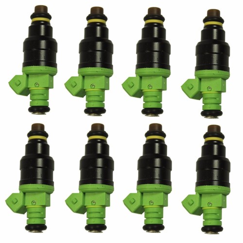 Set 8 Green Top Racing Fuel Injectors 440CC EV1 Turbo 42 lb/hr ...