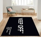 Keep Off Rug, Black Keep off, Personalized Gift, Keepoff, Custom Rug ...