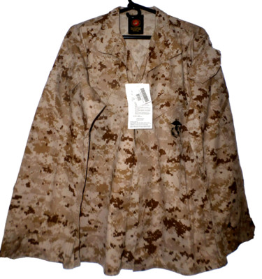 US MILITARY MCCUU DCU MARINE CAMO COMBAT SHIRT SZ MEDIUM REGULAR NEW ...
