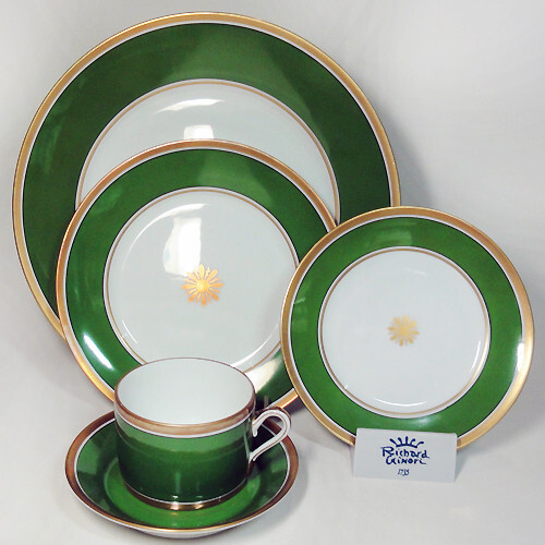 VISCONTE GREEN by Richard Ginori 5 Piece Place Setting NEW NEVER USED ...