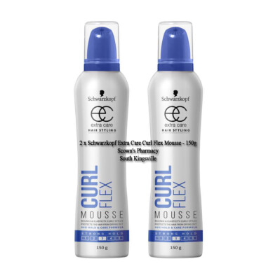 2 x Schwarzkopf Extra Care Curl Flex Mousse Up To 48hrs Hold & Care ...