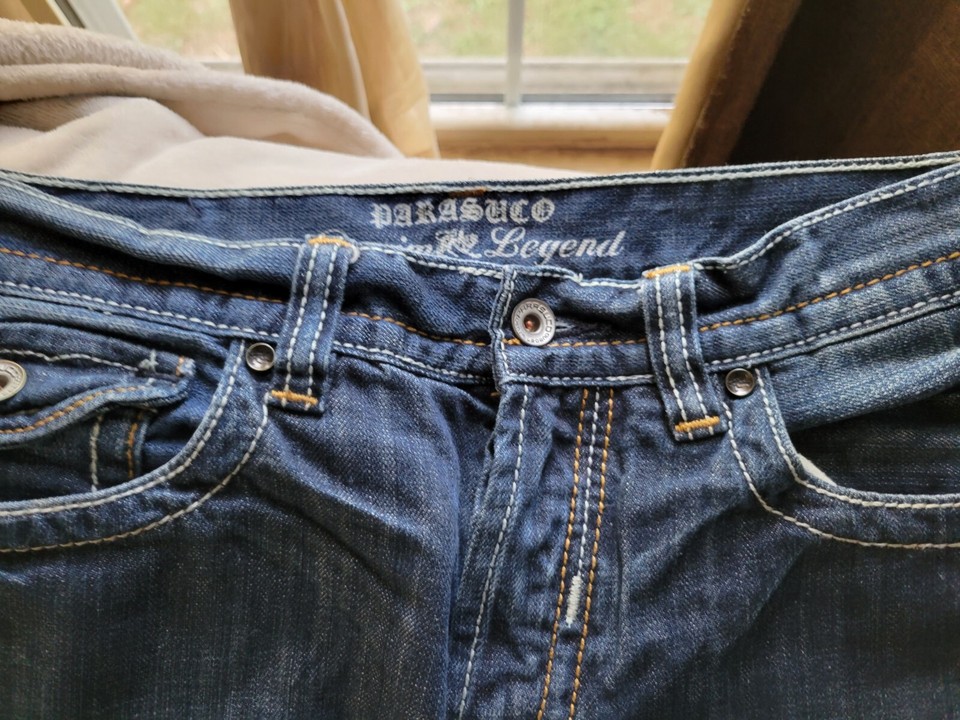 Parasuco Jeans Mens 30x34 Blue Denim Pants Bootcut Casual Cotton Legend ...