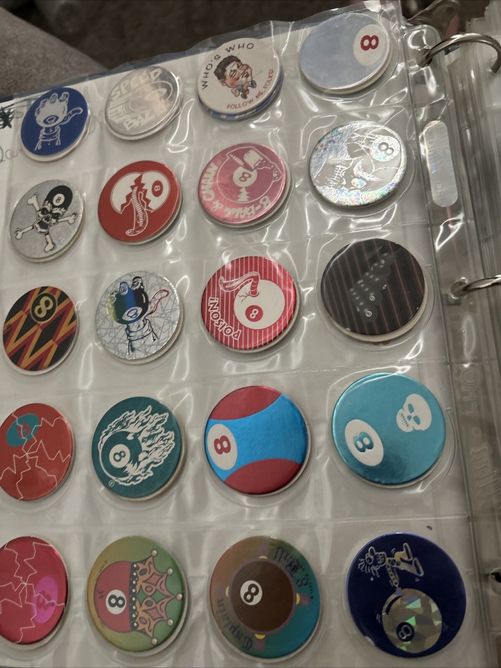 Vtg Poison Pogs 8 Balls Qty 40 | eBay