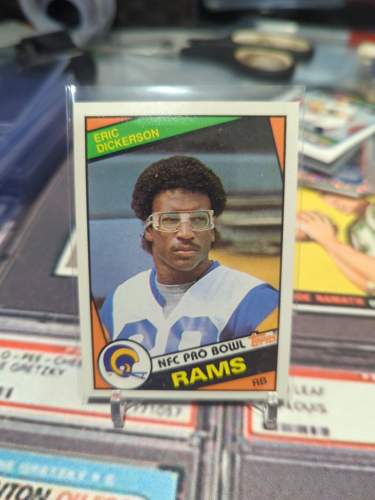 1984 Topps Eric Dickerson Rookie Card Rams NFC Pro Bowl Very Clean Card ...