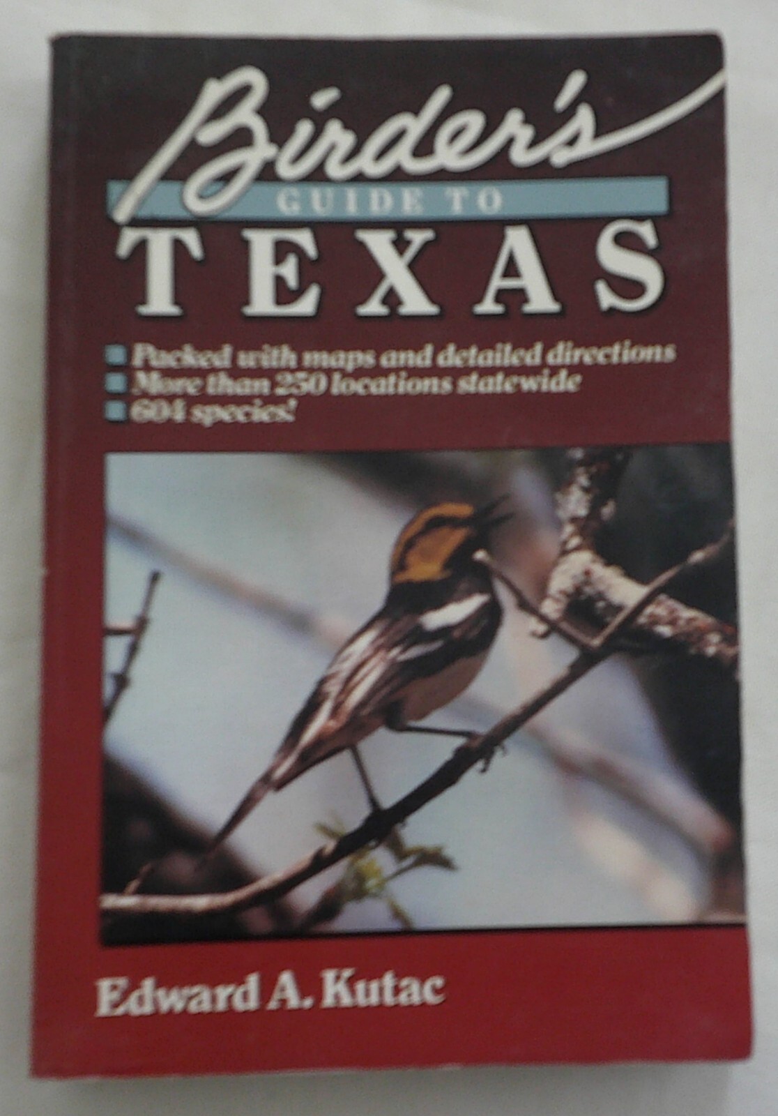 Birder's Guide to Texas Birding Bird Watching Ornithology 9780884155508 ...