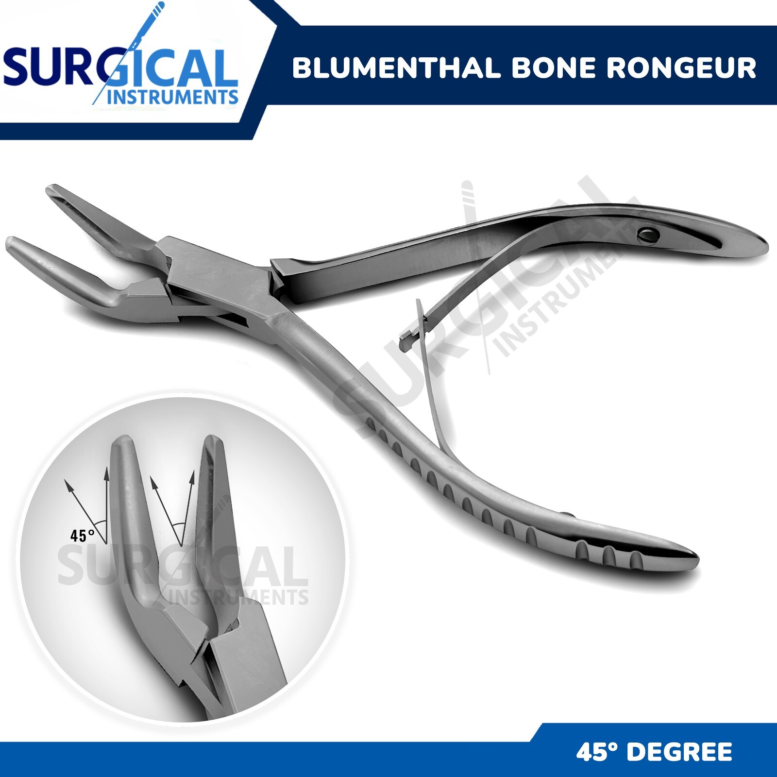 Blumenthal Bone Rongeur 45 Degree 6" Surgical Dental Instruments German ...