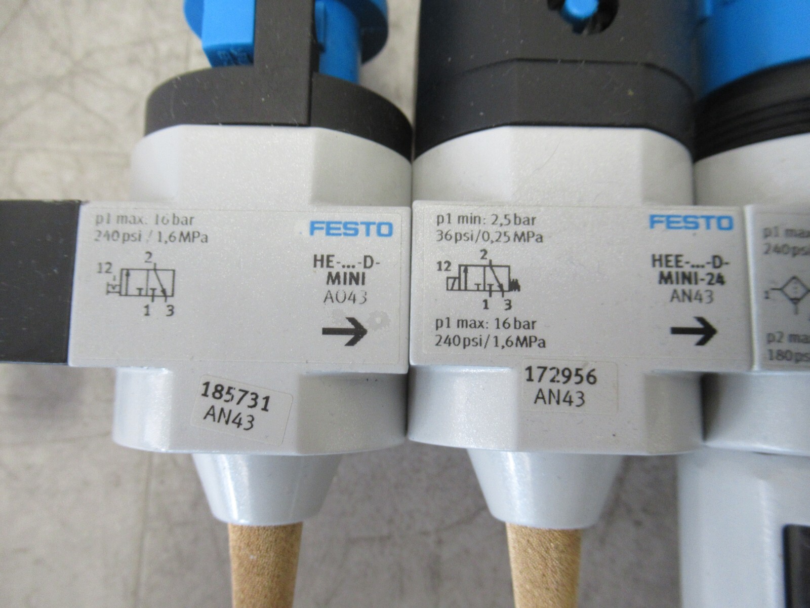 Festo Lfr-D-Mini Druckluftanlage Festo 172956 Soupape + 185731+345395 ...