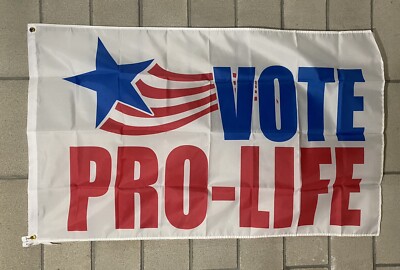 Pro Life Flag FREE SHIP End Abortion Kills Save Lives Baby Roe V Wade ...