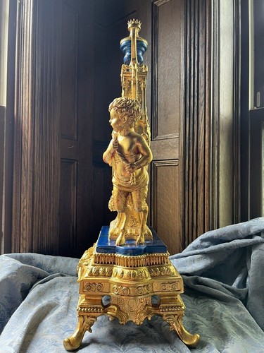 Vintage Louis XV Baroque Mantel Clock W/ Faun Putti Reproduction | eBay
