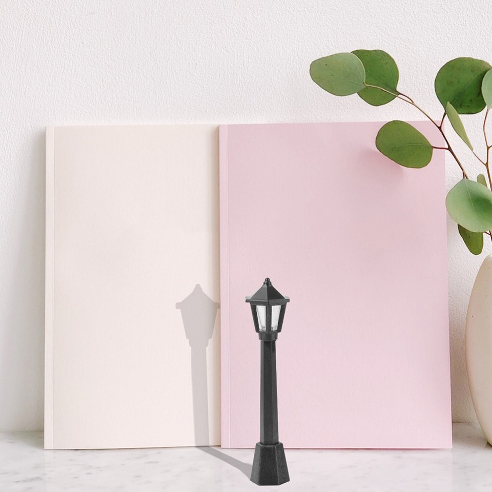 12 Pcs Mini Street Light Ornaments Work Child Miniature Landscape Lamp ...