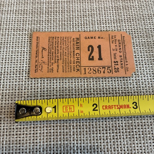 1940s Dodgers-Jackie Robinson Ticket Stub Vintage Rare | eBay