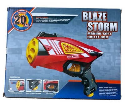 Blaze Storm Manual Soft Bullet Gun - 20 Pc. Soft Bullets New | eBay
