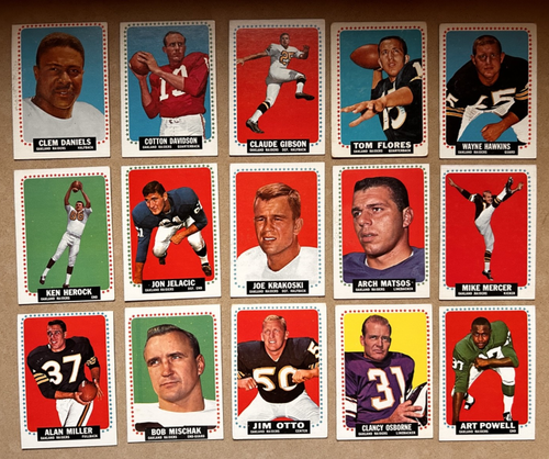 1964 TOPPS FOOTBALL PARTIAL COMPLETE SET LOT(167/176) | eBay